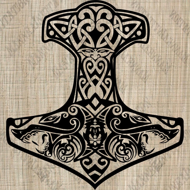 Mjolnir Svg - Etsy