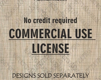 Commercial Use License ONE DIGITAL ONLY - Etsy