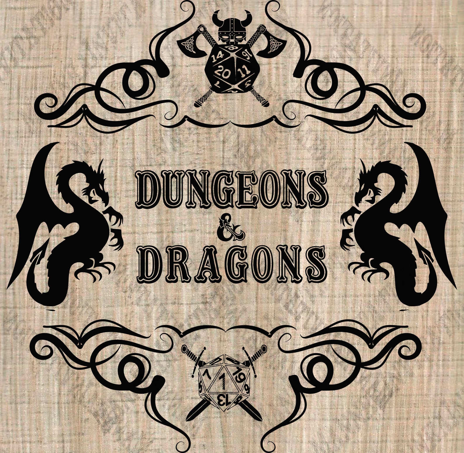 For Personal Use Only Dnd Svg D&D Logo Picture Dungeon | Etsy