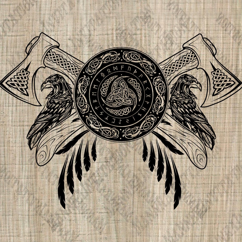 Viking Raven - Etsy