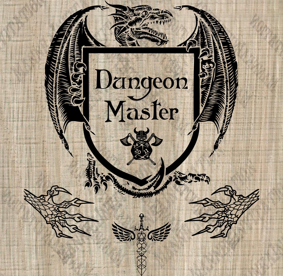 For Personal Use Only! Game Master Svg - Role Playing Game Dice Clipart ...