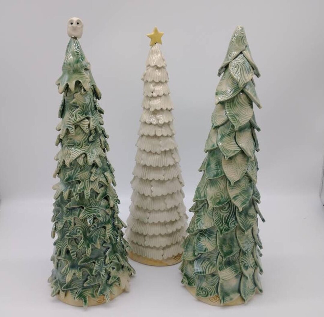 Leaf Trees, 13" - Tall Trees, Ceramic Trees, Christmas Trees ...