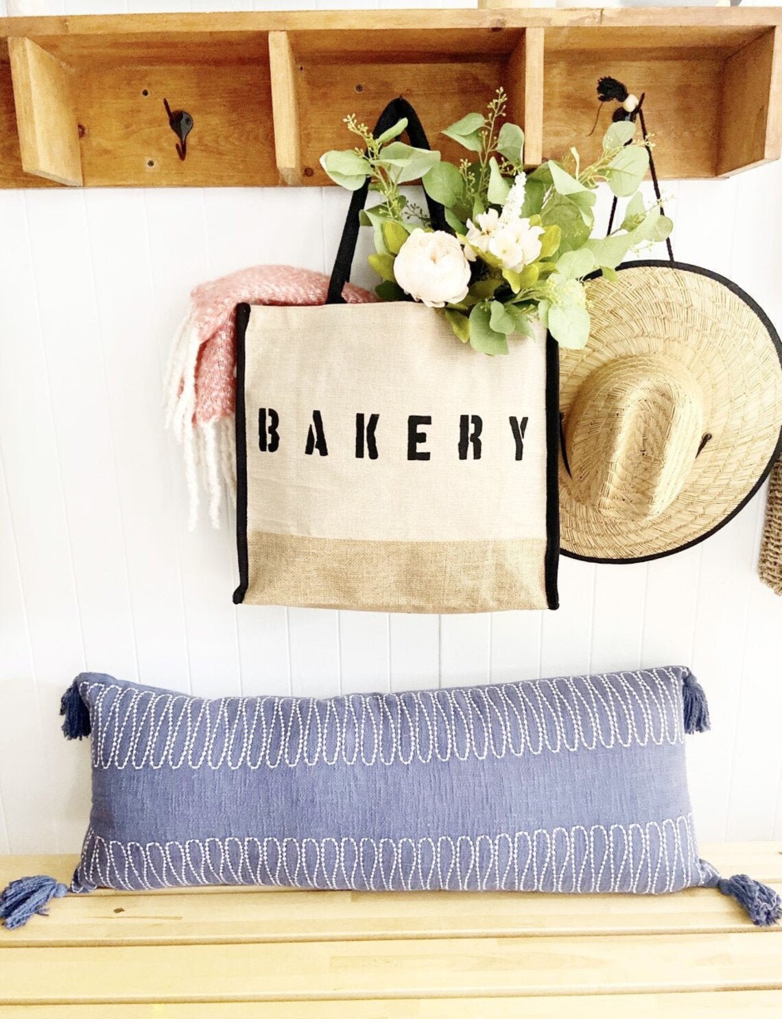 BAKERY Burlap Tote Shopping Bag Bakery Bag Home Decor - Etsy