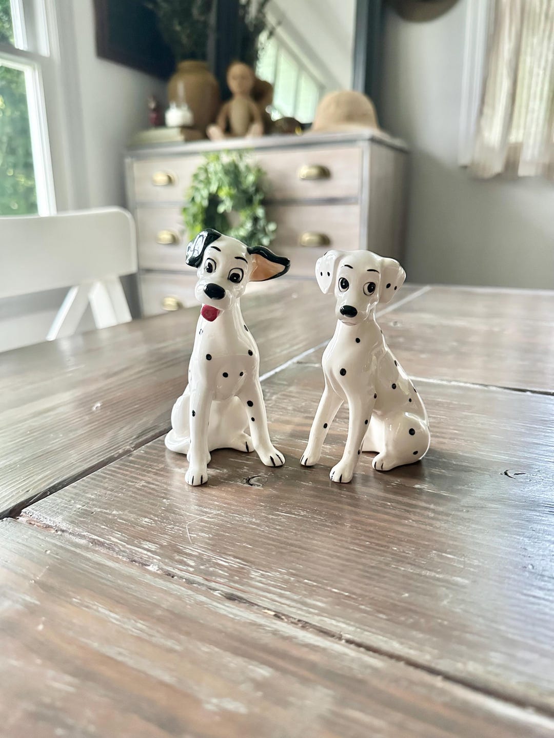Vintage Disney 101 Dalmatian Pongo and Perdita Firgurines Made in Japan ...