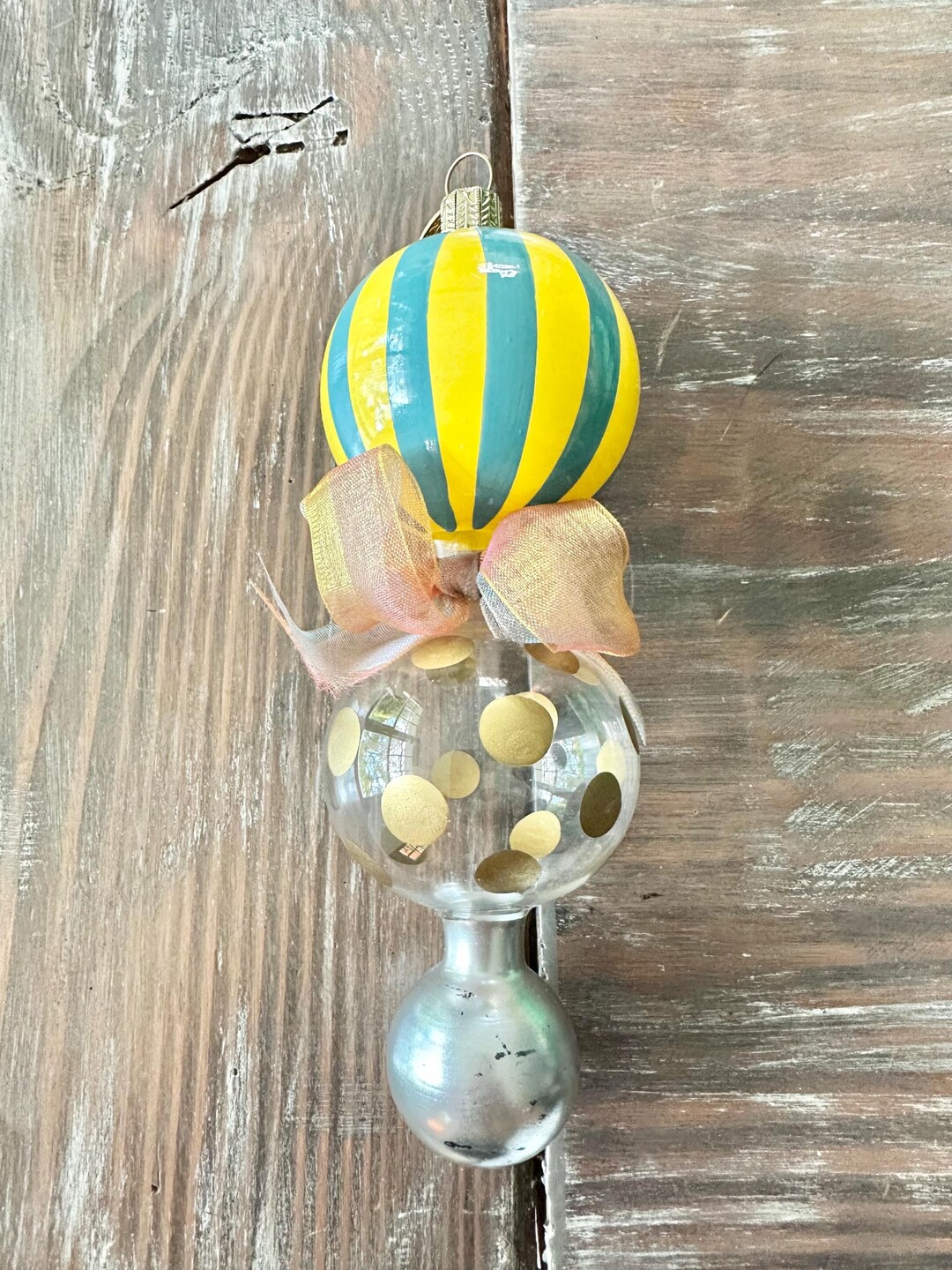 Beautiful Mackenzie Childs Striped & Polka Dot Glass Christmas Treet ...