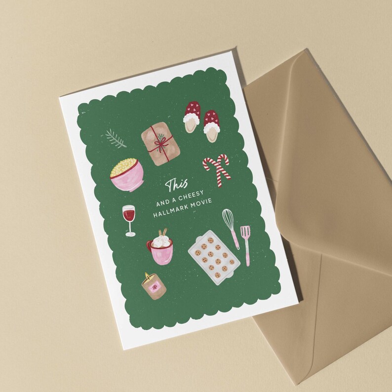 This and a Hallmark Movie Christmas Card - Hallmark Movie, Festive ...