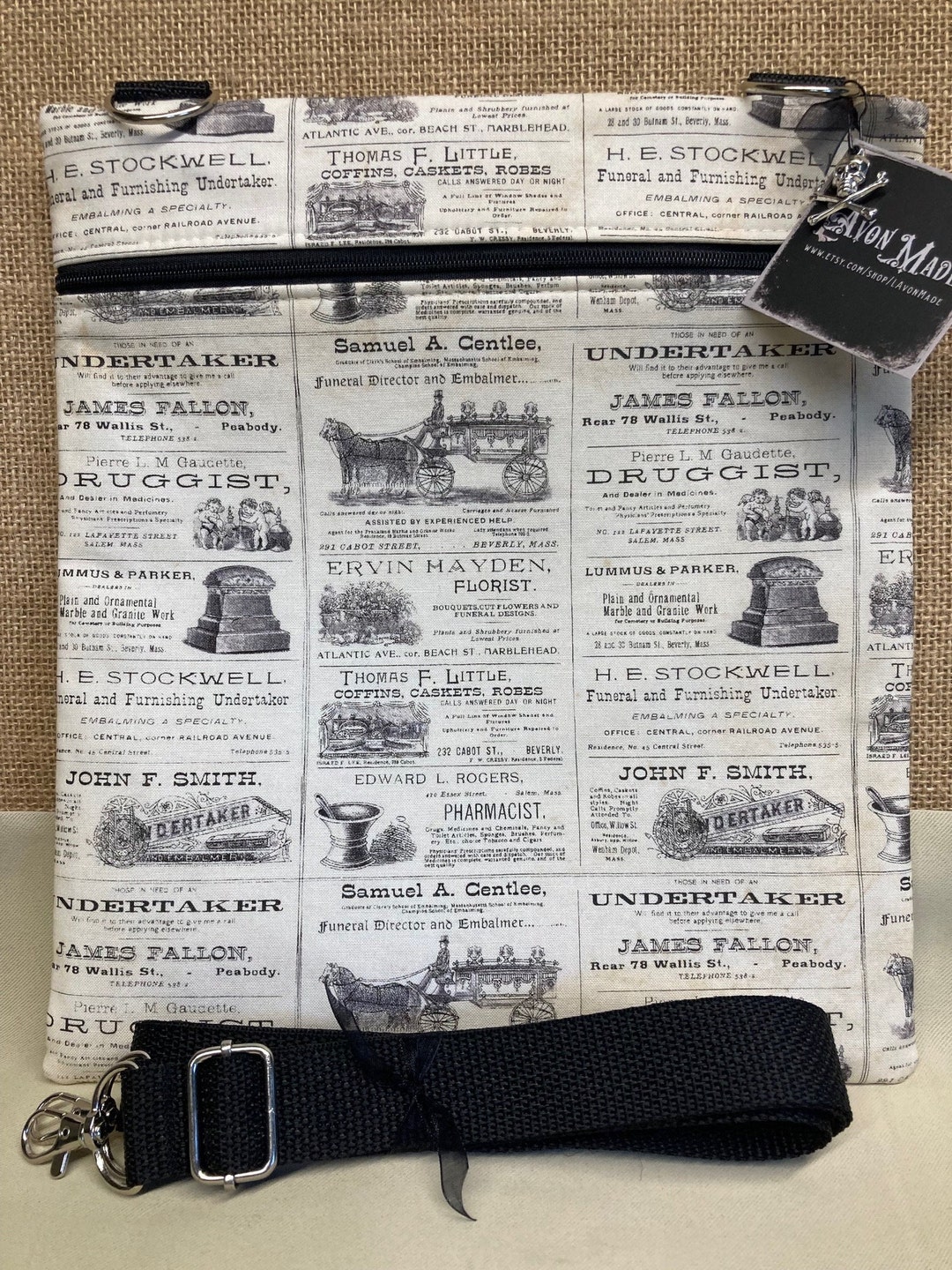 Undertaker Crossbody Bag / Crossbody Project Bag - Etsy