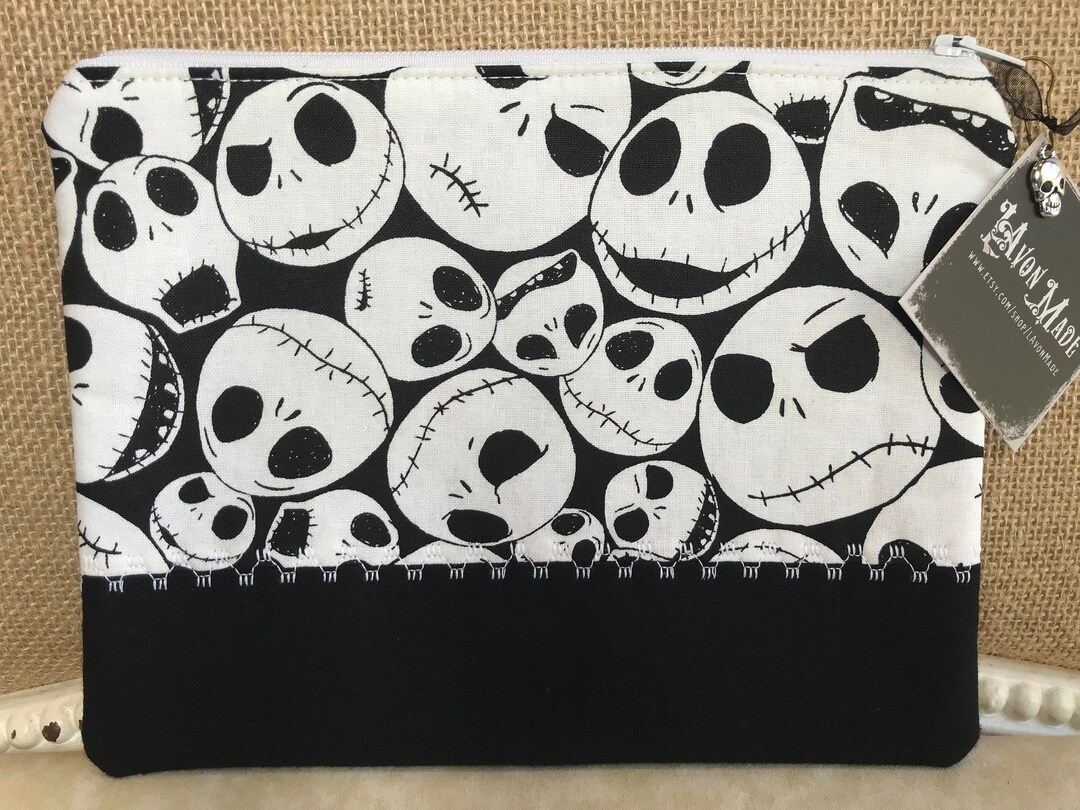 Small Jack Skellington Zippered Pouch - Etsy