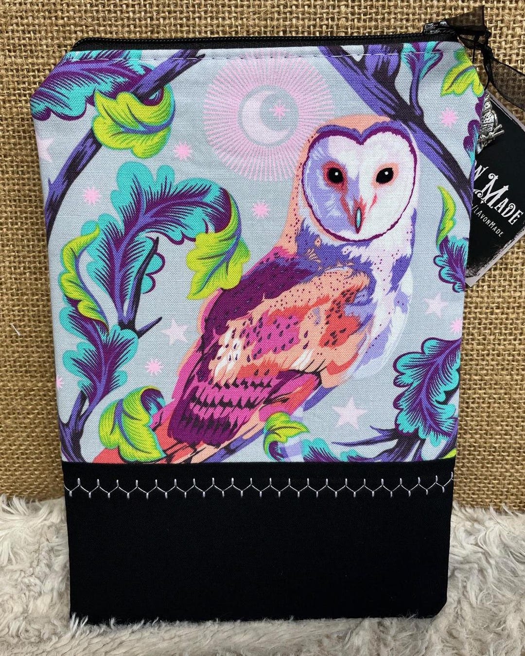 Tula Pink Night Owl Zippered Pouch Small in Dusk - Etsy