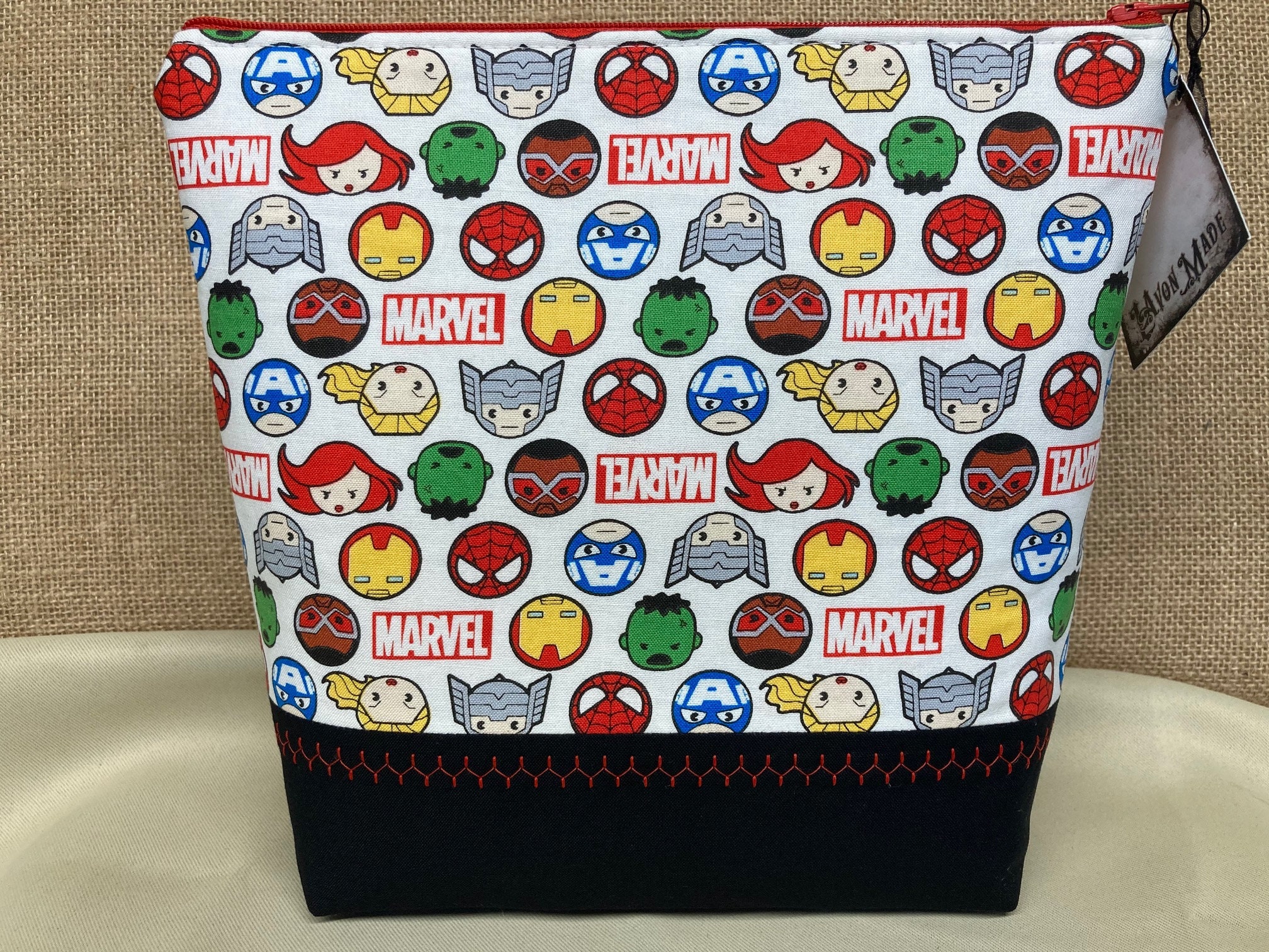 Super Hero Zippered Pouch 3 Large | Etsy