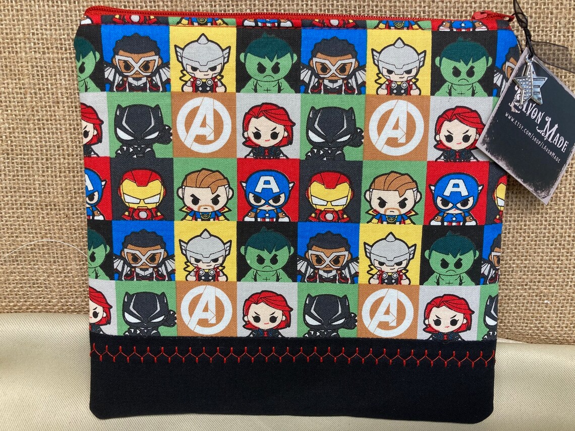 Super Hero Zippered Pouch #1 Small - Etsy