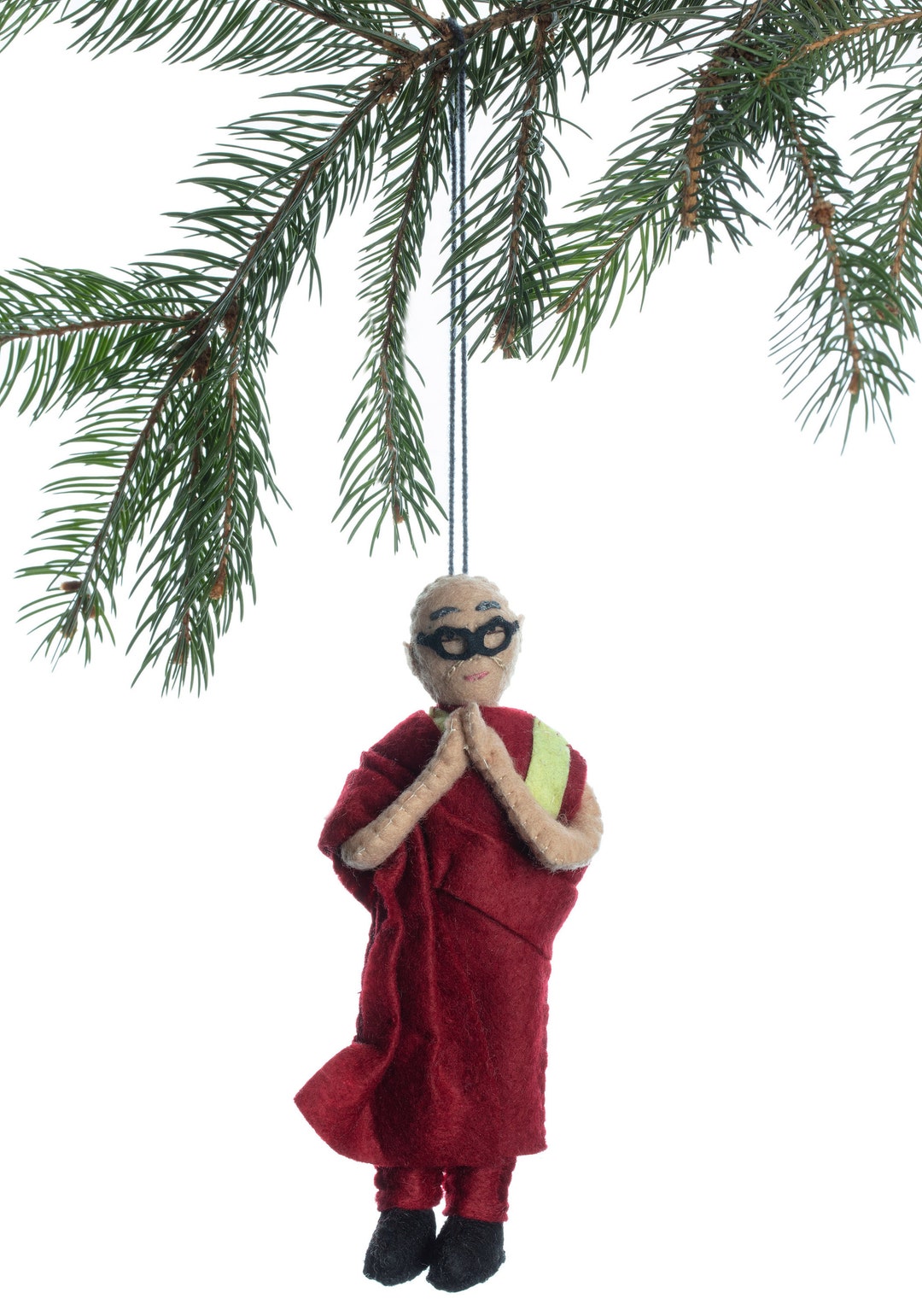 Felt Ornament, Dalai Lama, Felt Christmas Ornament, Felt Historical ...
