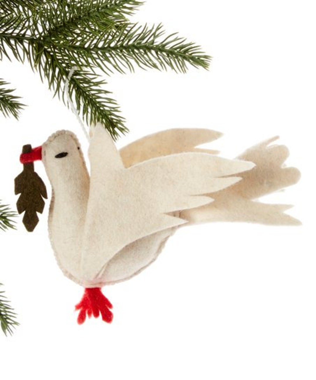 Felt Ornament, Dove, Felt Christmas Ornament - Etsy