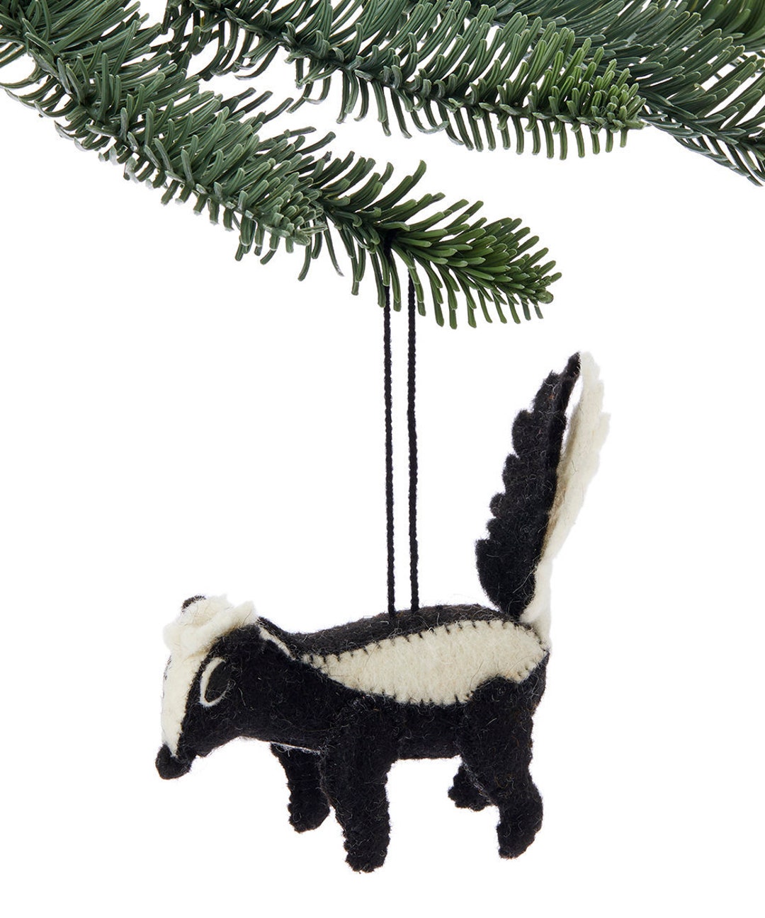 Felt Ornament, Skunk, Felt Christmas Ornament - Etsy
