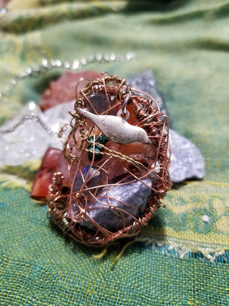 Handmade Copper Wire Wrapped Crystal | Etsy