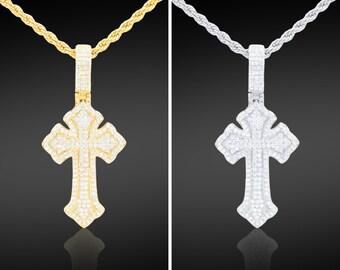 Diamond Cross Chain - Etsy