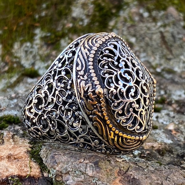 Silver Men Ring - Etsy