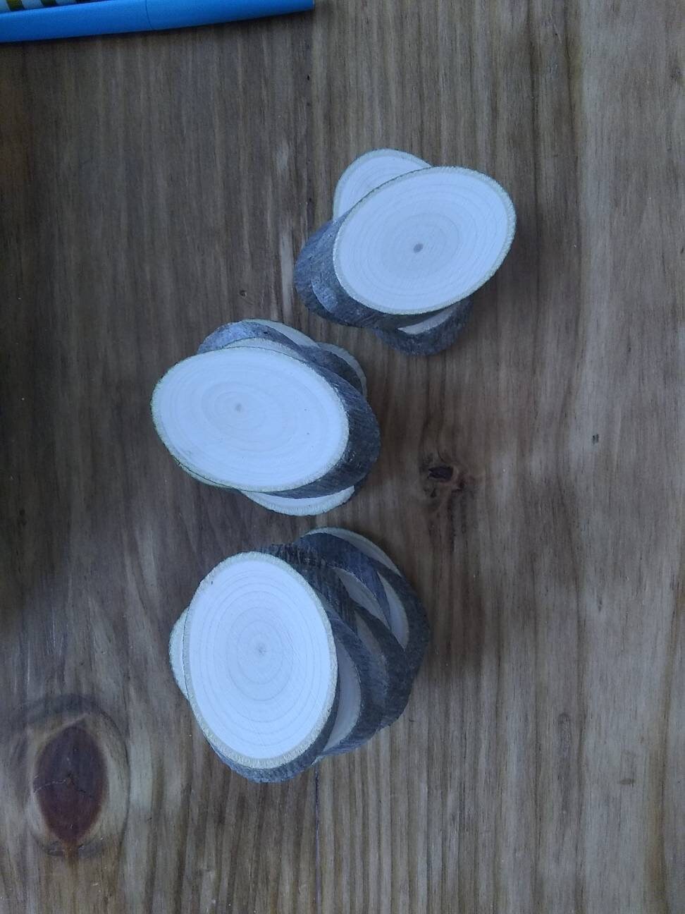 6 Natural Oval Wood Slices - Etsy