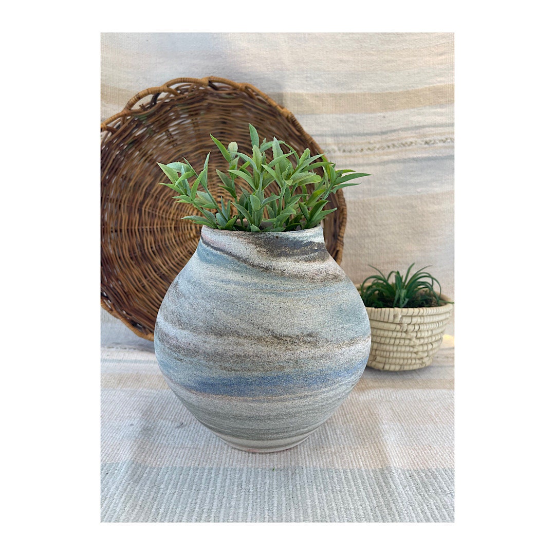 Pat and Olin Powers Pottery Vase / Handmade Clay Pottery by Olin Powers ...