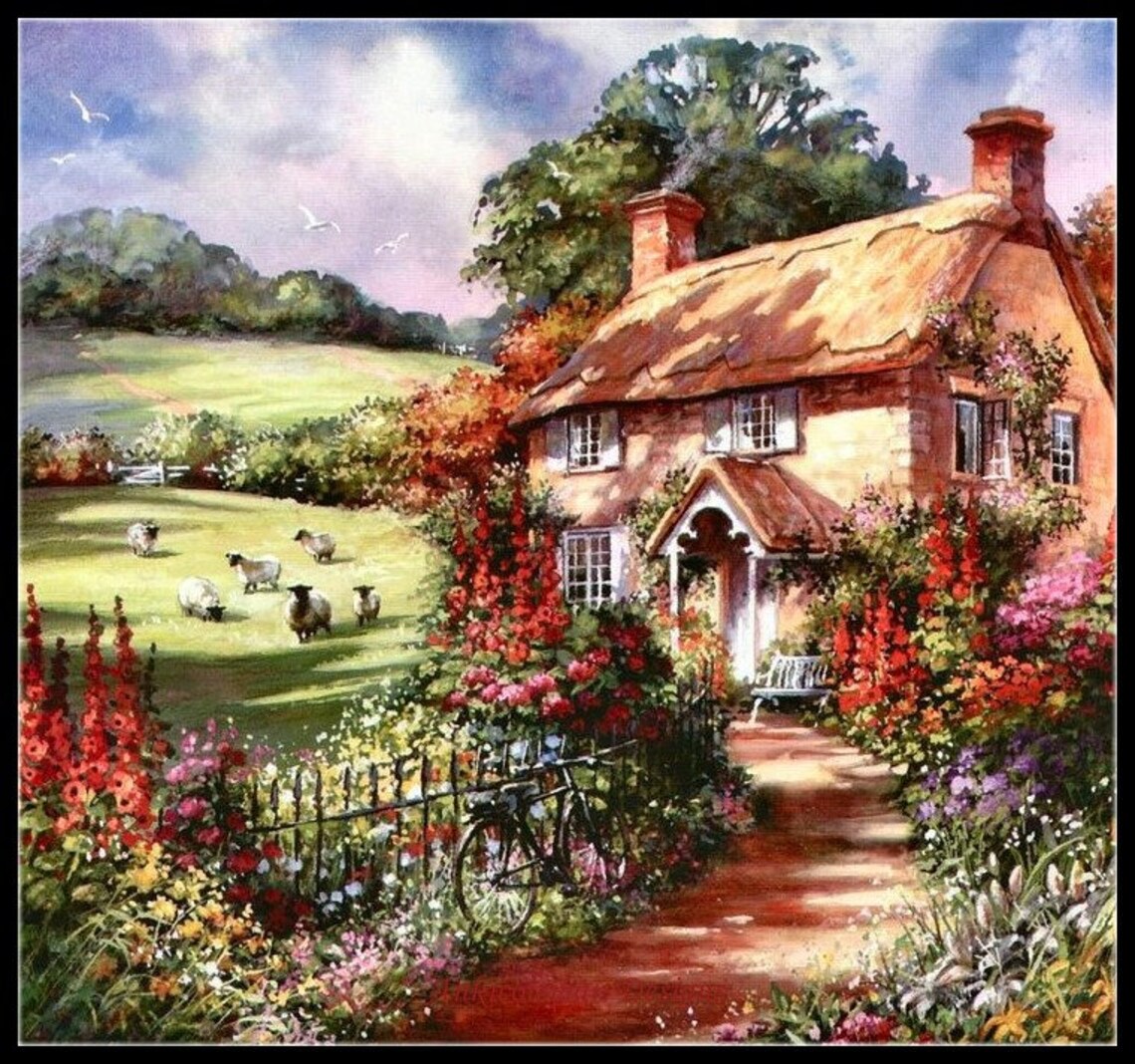 Charming Cottage Counted Cross Stitch Patterns Printable Chart PDF ...