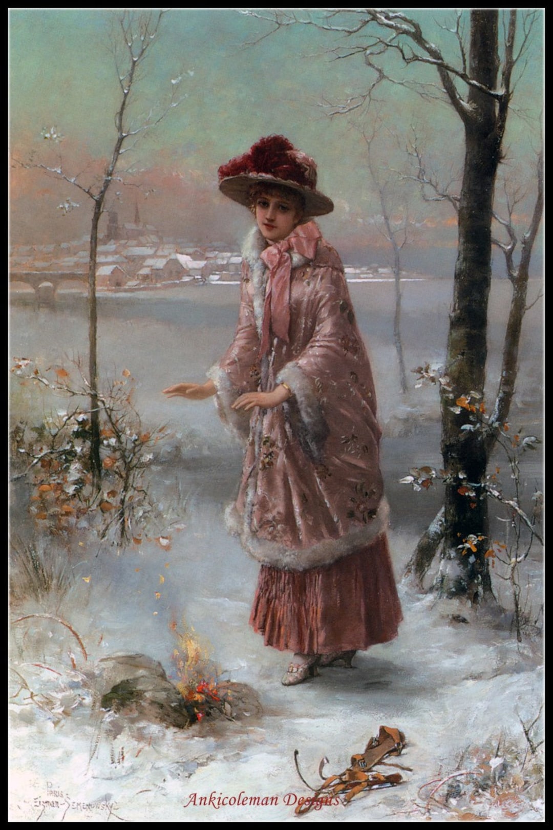 Winter - Counted Cross Stitch Patterns - Printable Chart PDF Format ...