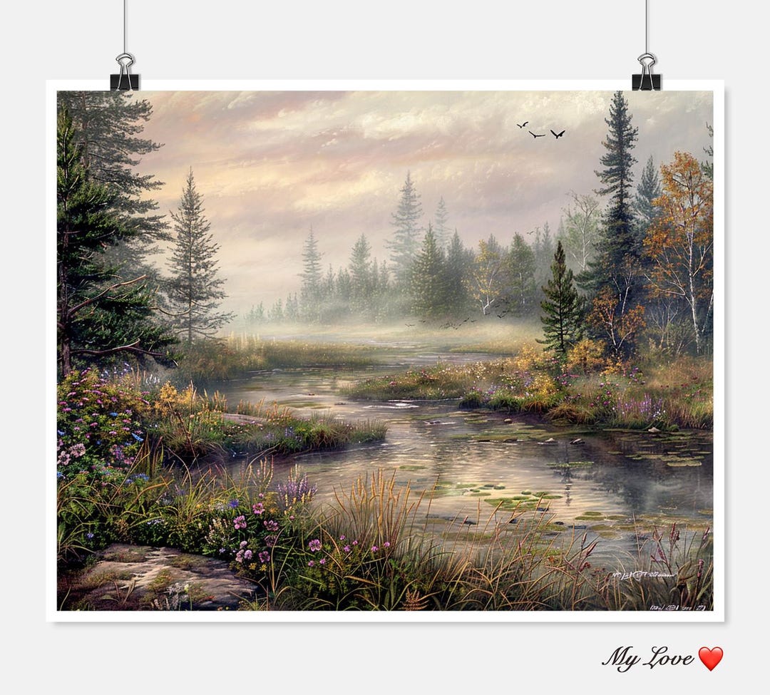 Misty River - Counted Cross Stitch Patterns - Printable Chart PDF ...