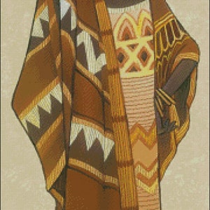 Angolan 3 - Counted Cross Stitch Patterns - Printable Chart PDF Format ...