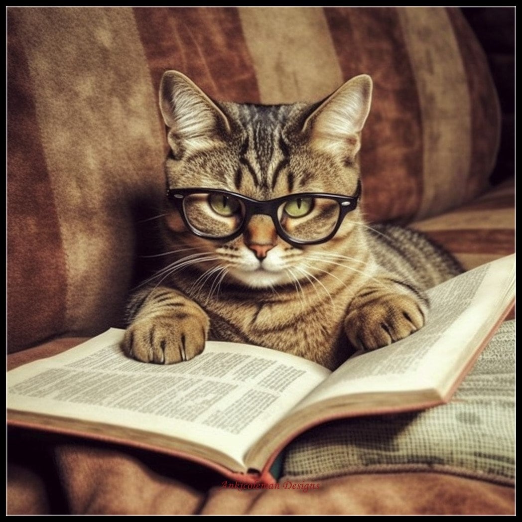 Cat Reading 3 Counted Cross Stitch Patterns Printable Chart PDF Format ...
