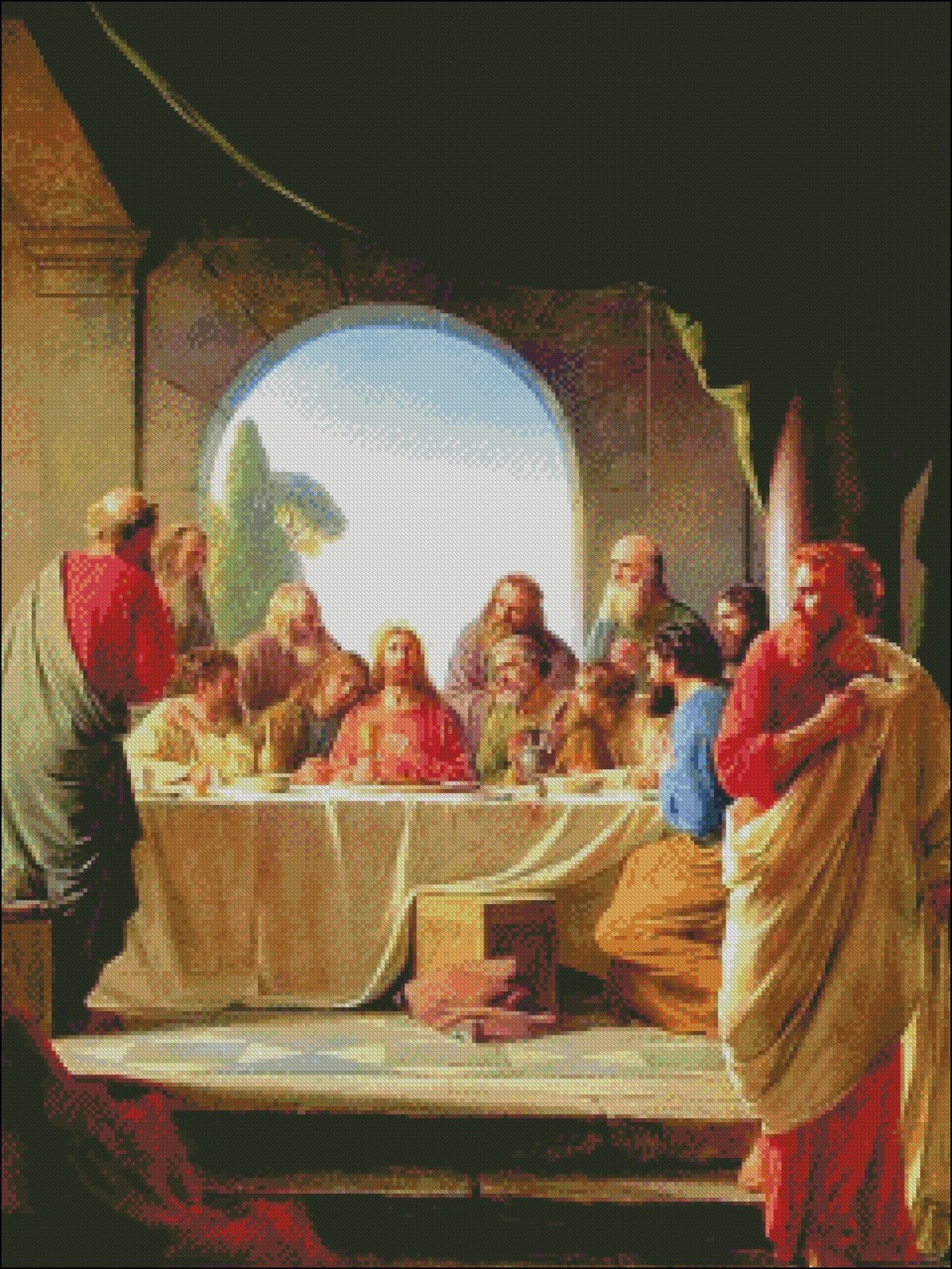 The Last Supper 2 - Counted Cross Stitch Patterns - Printable Chart PDF ...