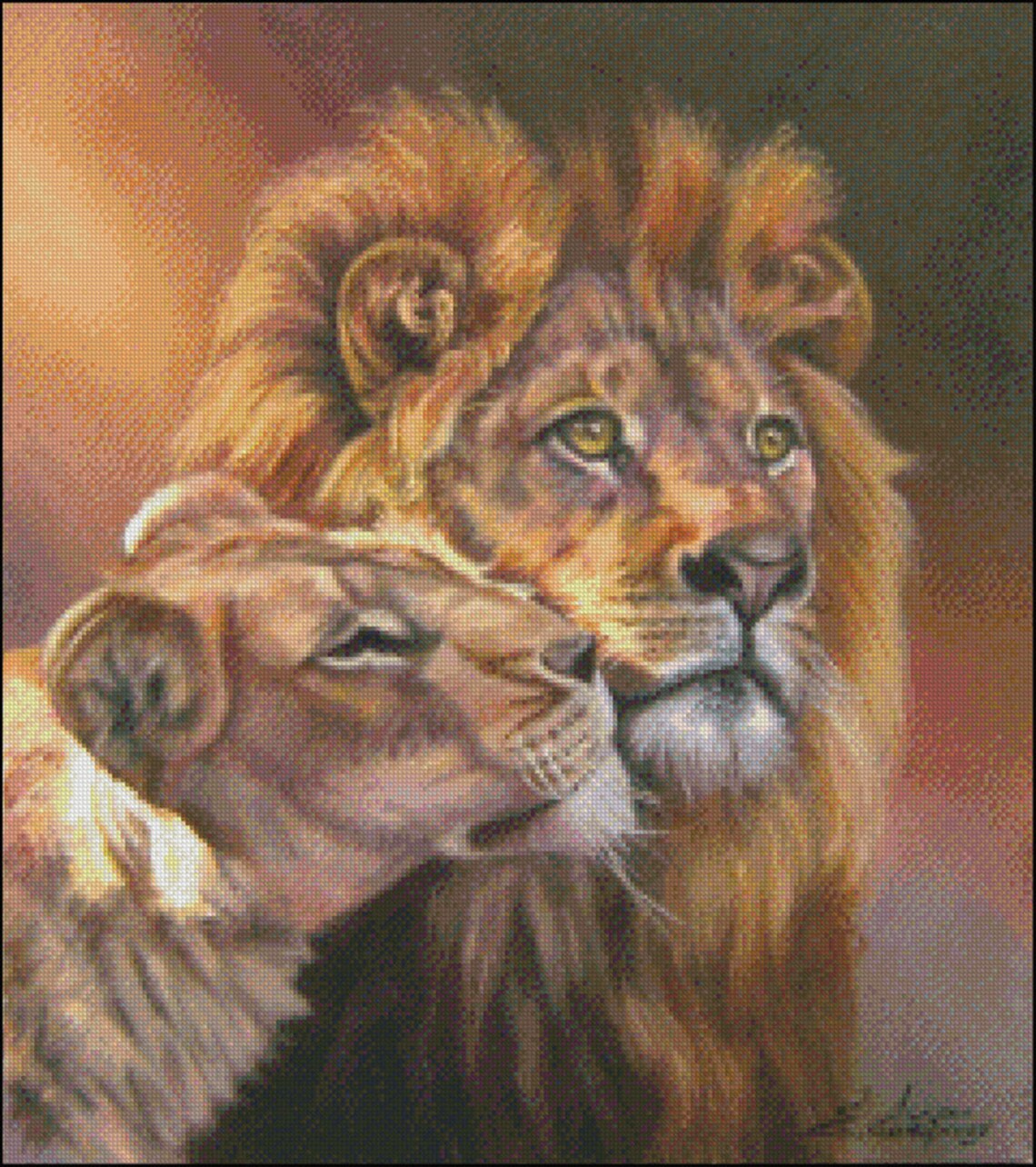 Loving Couple Counted Cross Stitch Patterns Printable Chart PDF Format ...