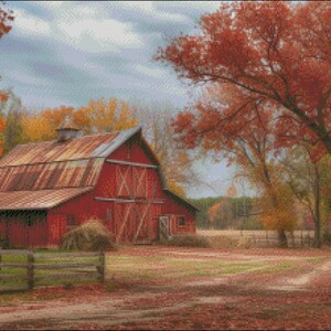Fall on the Farm 2 - Counted Cross Stitch Patterns - Printable Chart ...