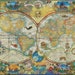 Vintage World Map - Counted Cross Stitch Patterns - Printable Chart PDF ...