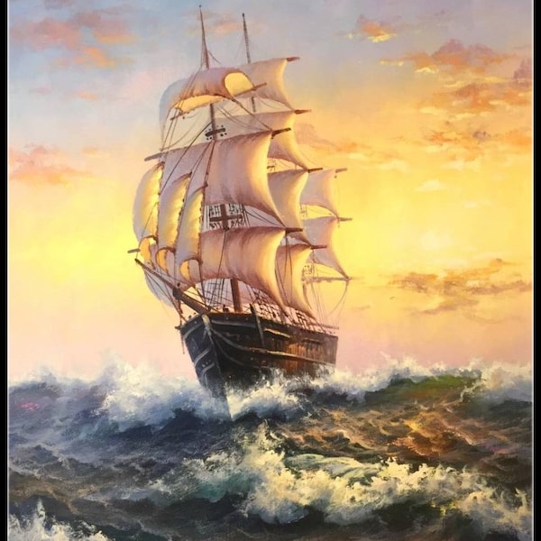 Ship Cross Stitch Pattern - Etsy