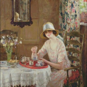 Afternoon Tea - Counted Cross Stitch Patterns - Printable Chart PDF ...