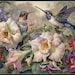 Hummingbirds & Larkspur - Counted Cross Stitch Patterns - Printable ...