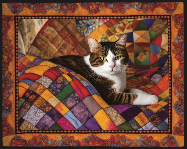 Patterned Quilt Counted Cross Stitch Patterns Printable - Etsy