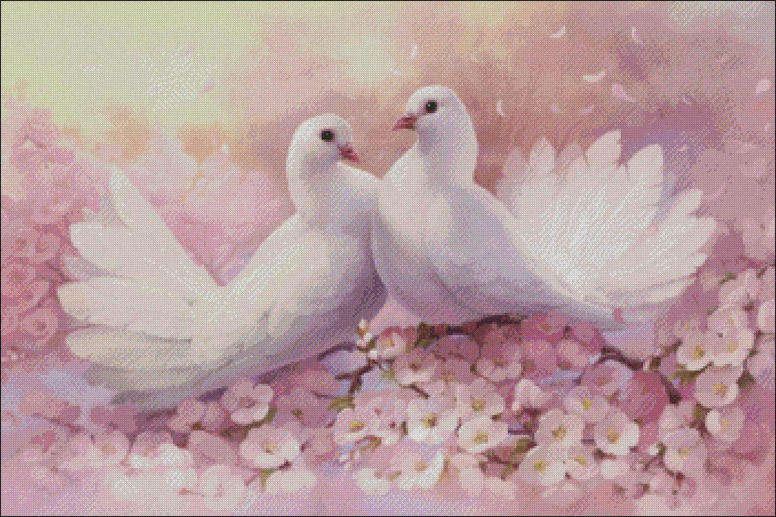 Peace Dove - Counted Cross Stitch Patterns - Printable Chart PDF Format ...