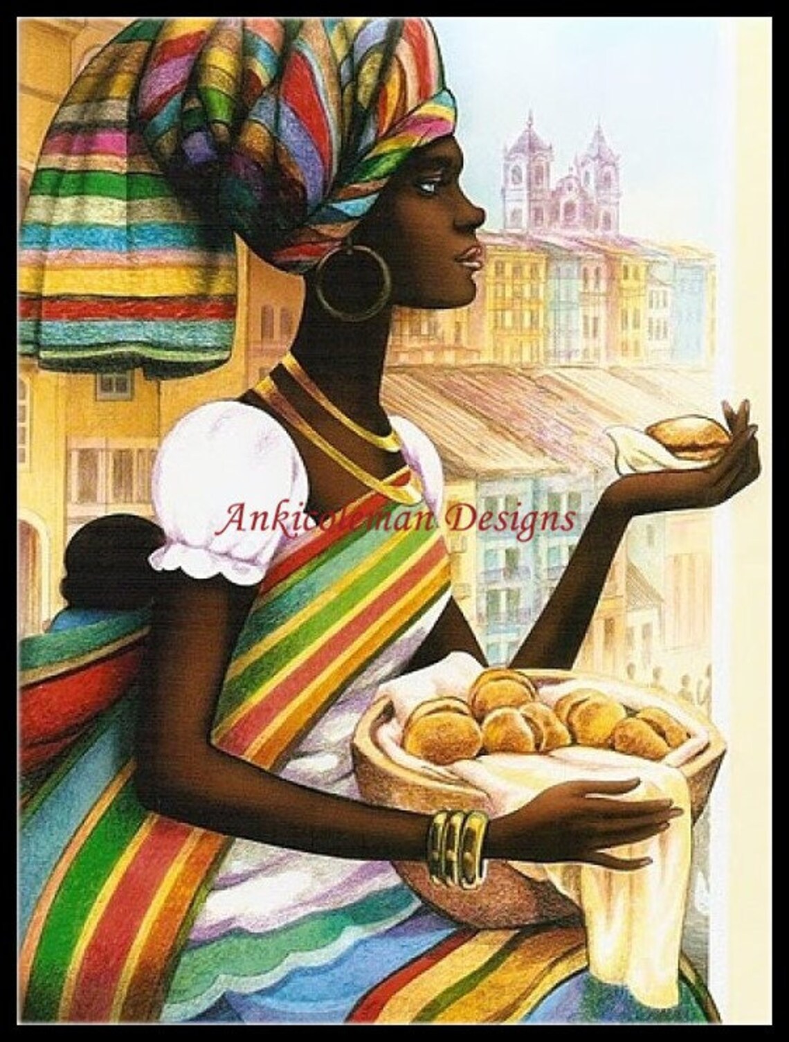 African Woman 2 Counted Cross Stitch Patterns Printable - Etsy