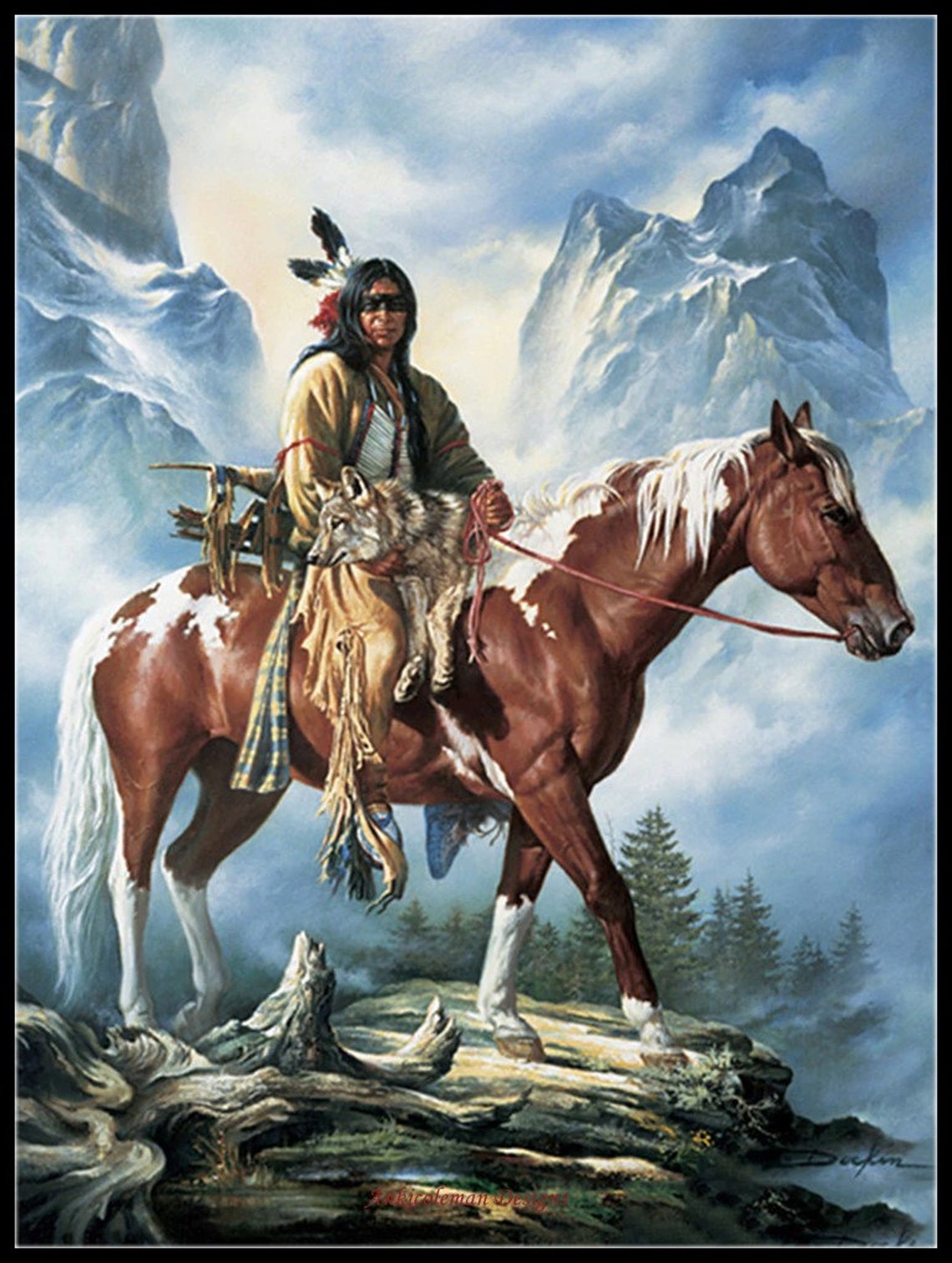Warrior - Counted Cross Stitch Patterns - Printable Chart PDF Format ...