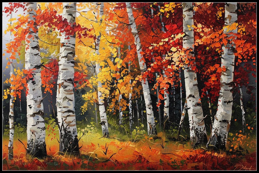 Birch Trees 1 - Counted Cross Stitch Patterns - Printable Chart PDF ...