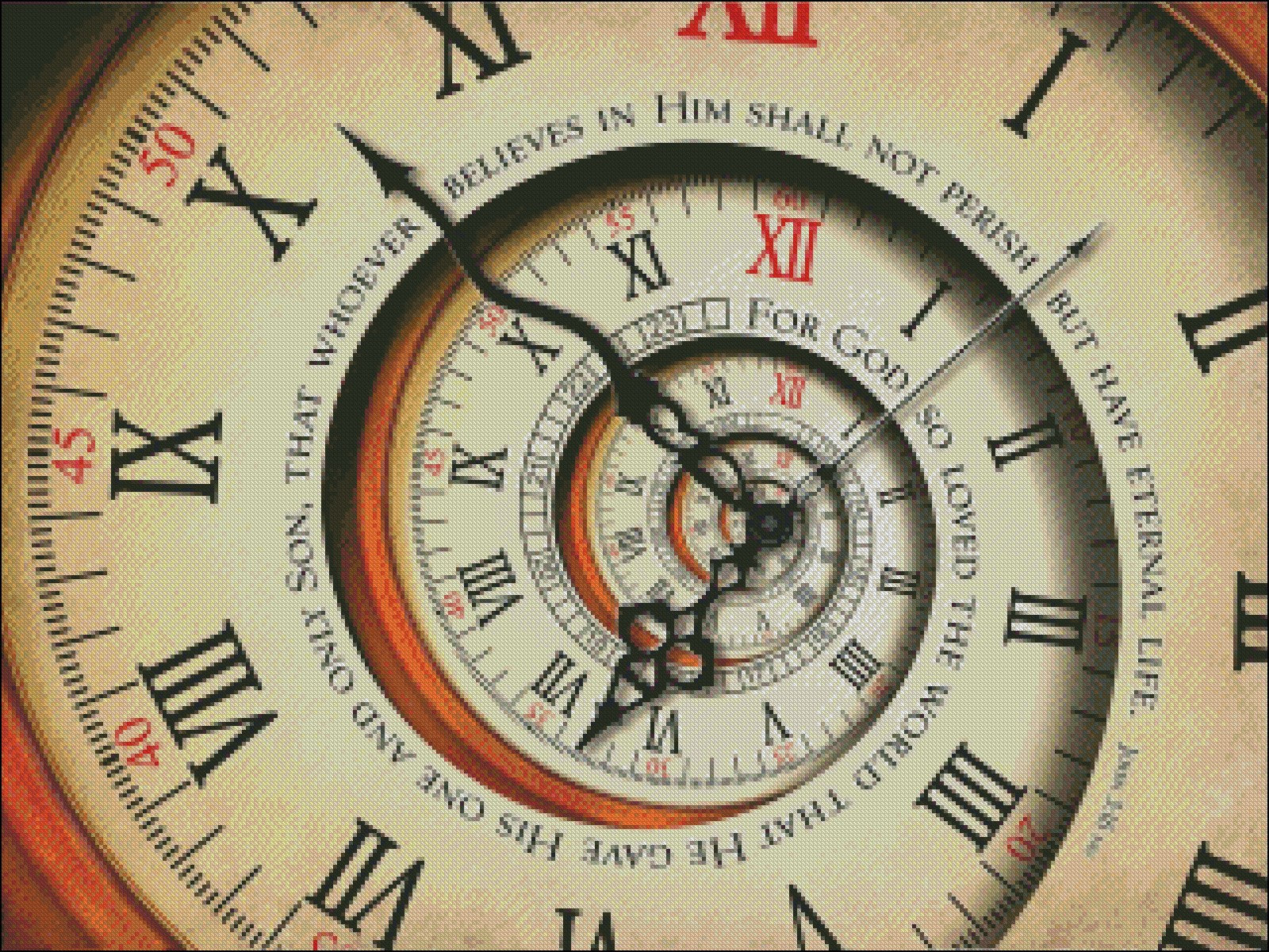 Gods Eternal Life Counted Cross Stitch Patterns Printable Chart PDF ...