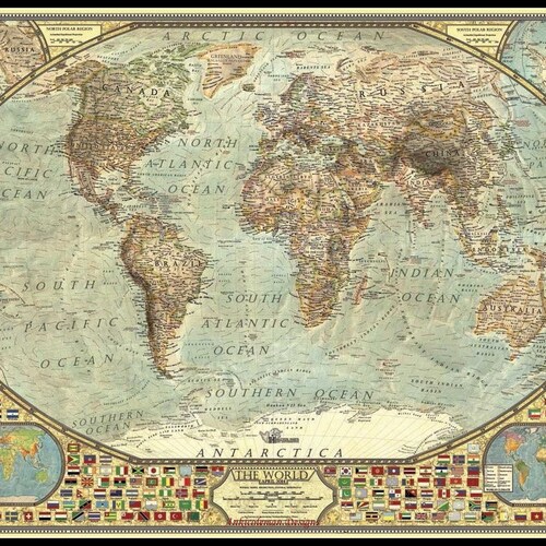 New World Map Counted Cross Stitch Patterns Printable - Etsy