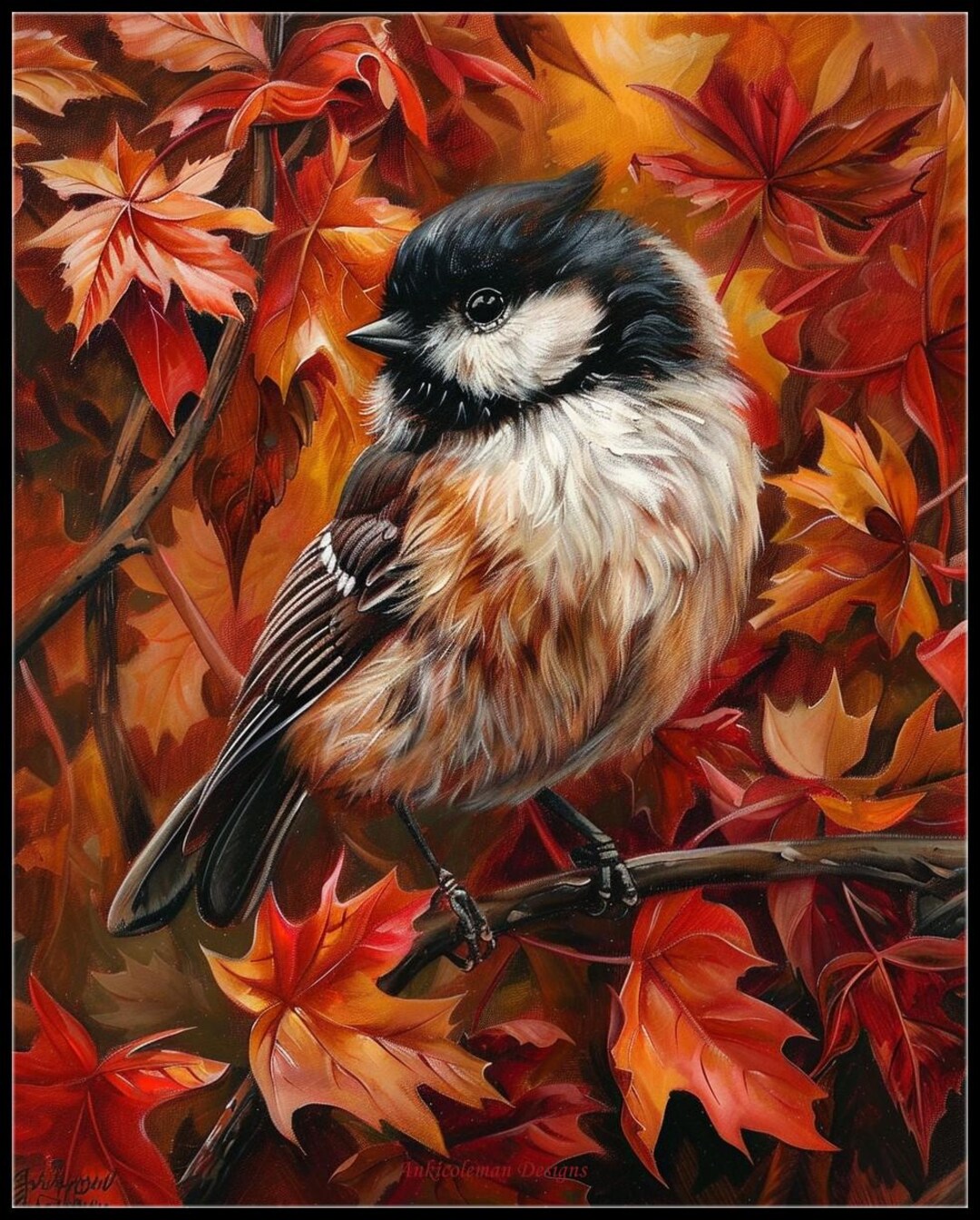 Adorable Chickadee - Counted Cross Stitch Patterns - Printable Chart ...