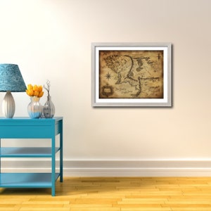 Middle Earth Map Printable Wall Art, House Decor, Fine Art Print ...