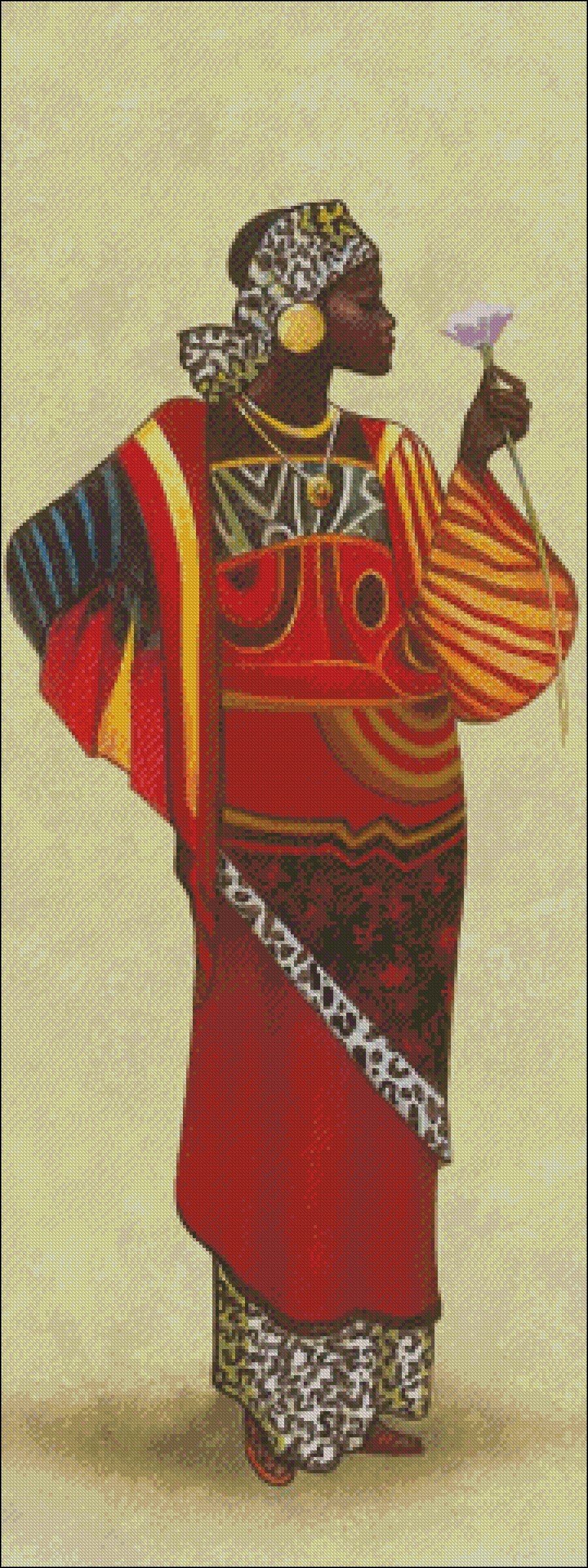 Angolan 2 Counted Cross Stitch Patterns Printable Chart PDF Format ...