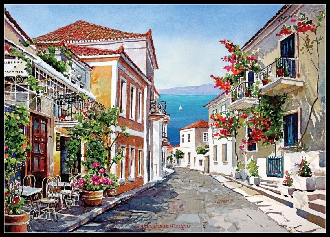 Stone Street Counted Cross Stitch Patterns Printable Chart PDF Format ...