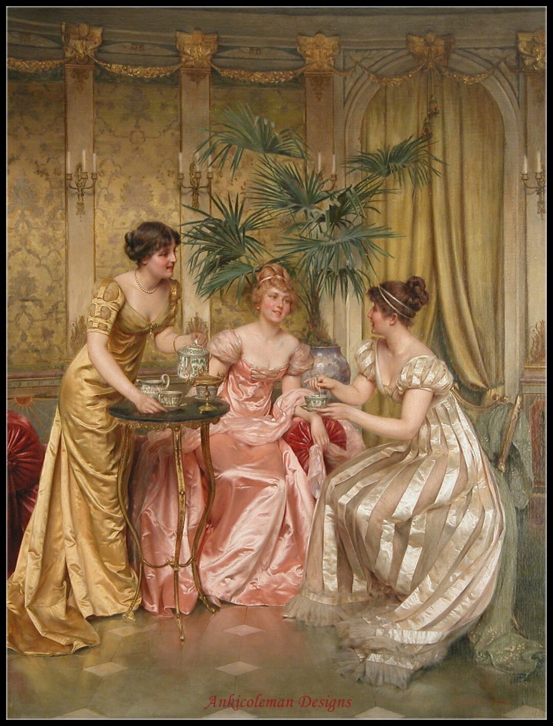 A Stirring Conversation - Counted Cross Stitch Patterns - Printable ...