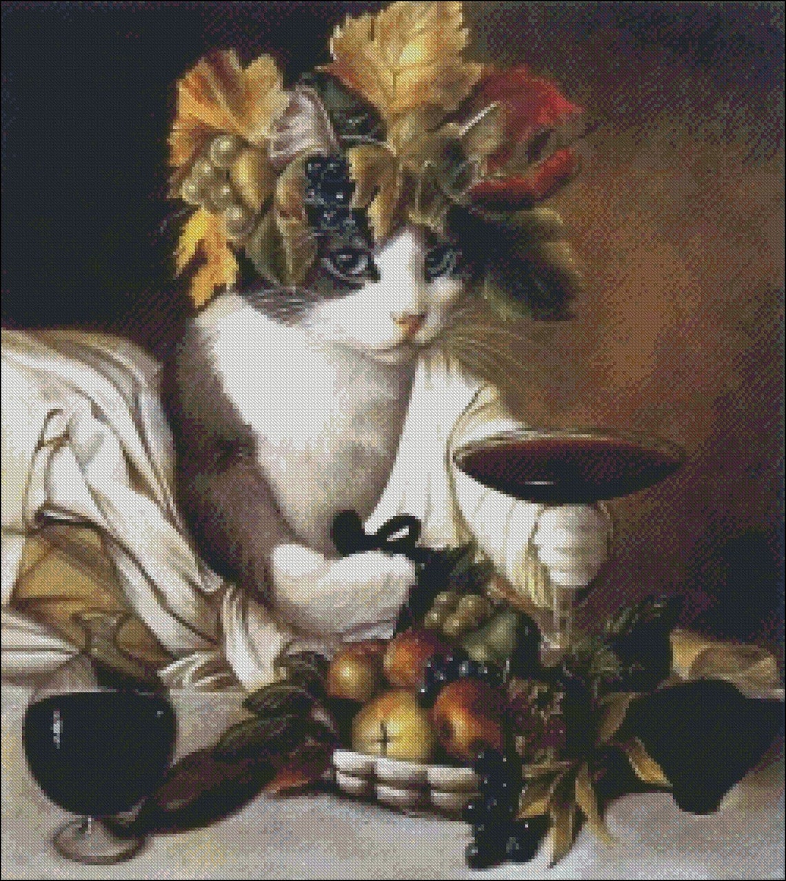 Widget as Bacchus Counted Cross Stitch Patterns Printable Chart PDF ...