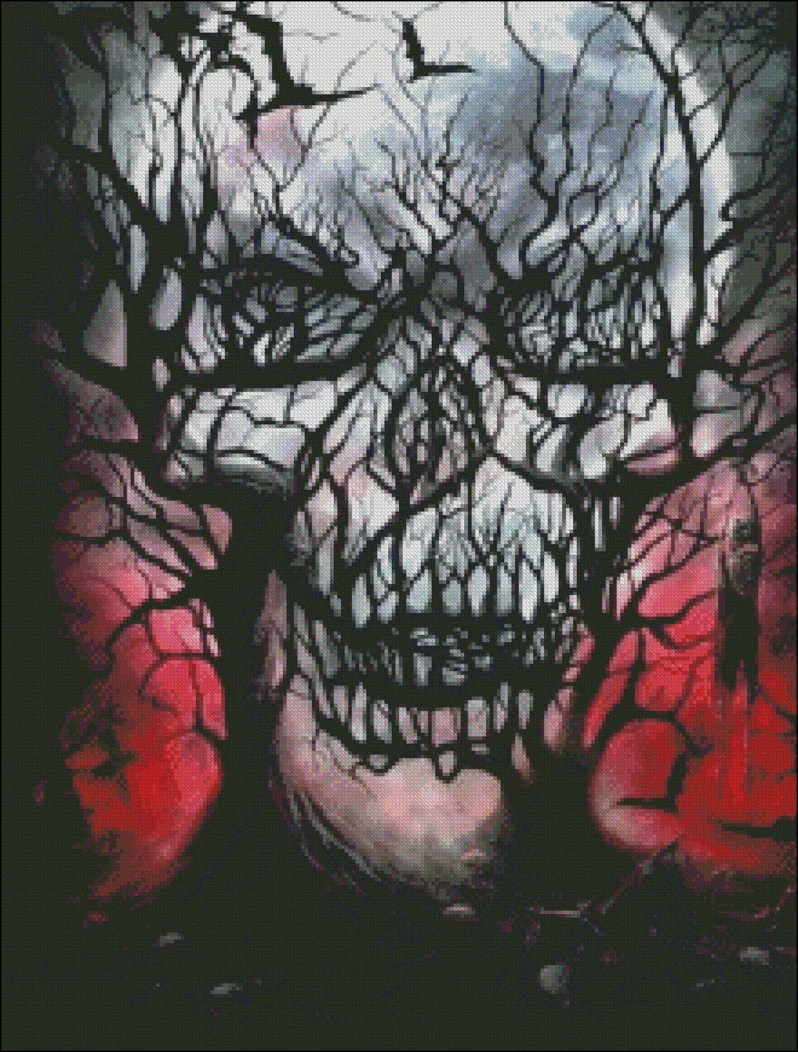 Skeleton Tree Counted Cross Stitch Patterns Printable - Etsy