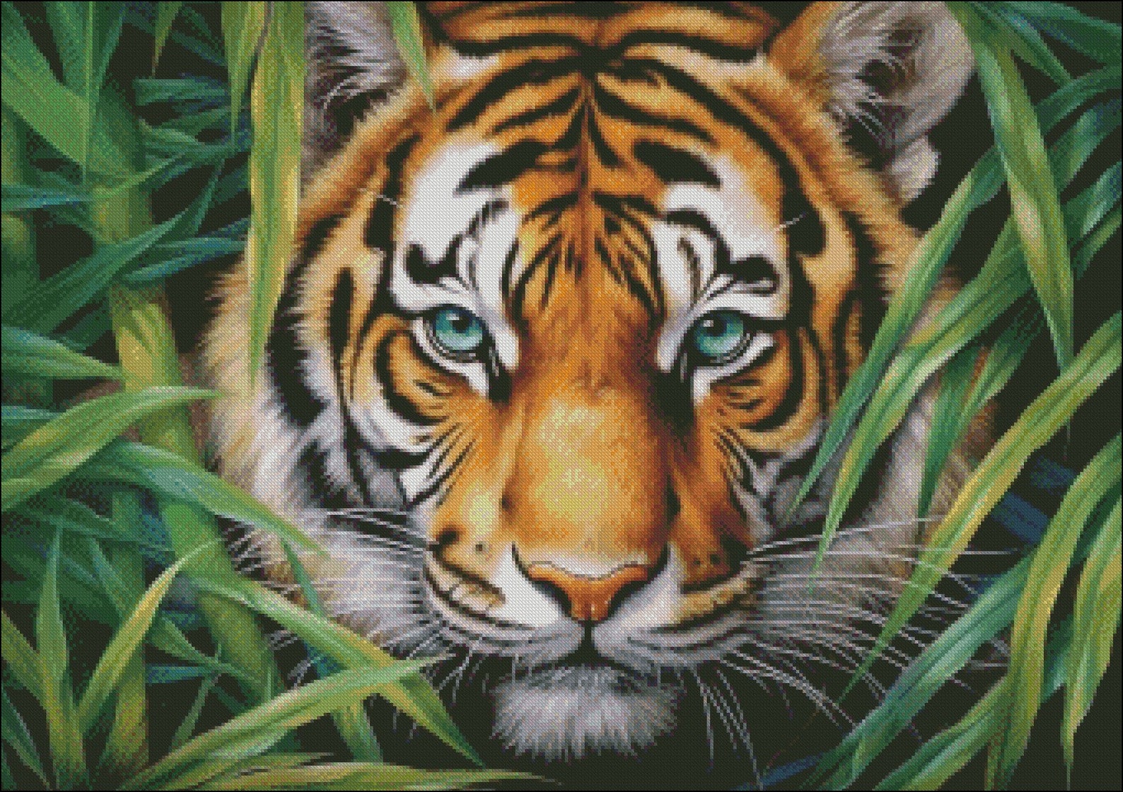 Tiger’s Eye 1 - Counted Cross Stitch Patterns - Printable Chart PDF ...